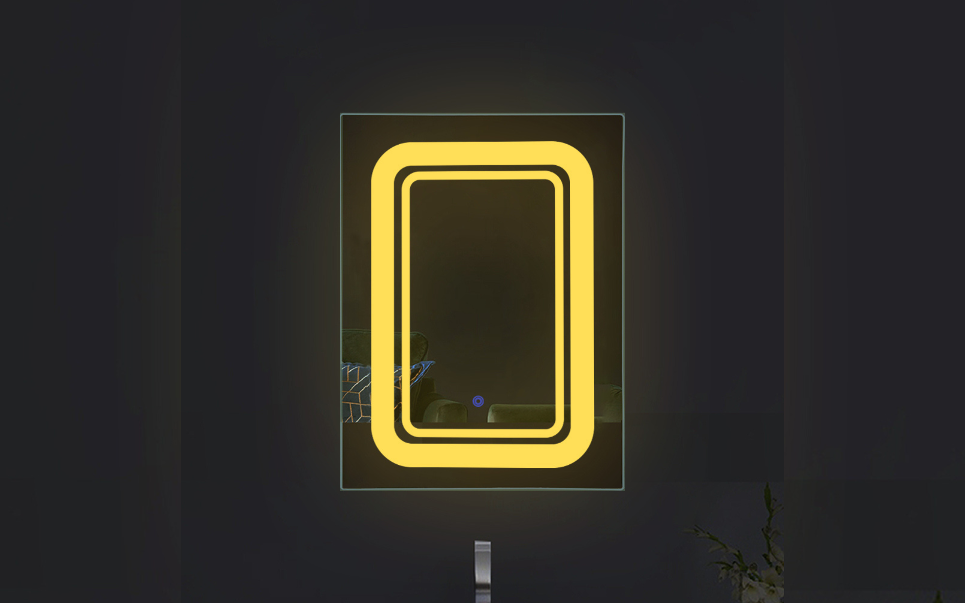 Duo Illuminated Edge Glow - Rectangular LED Mirror - Dual-Color ...