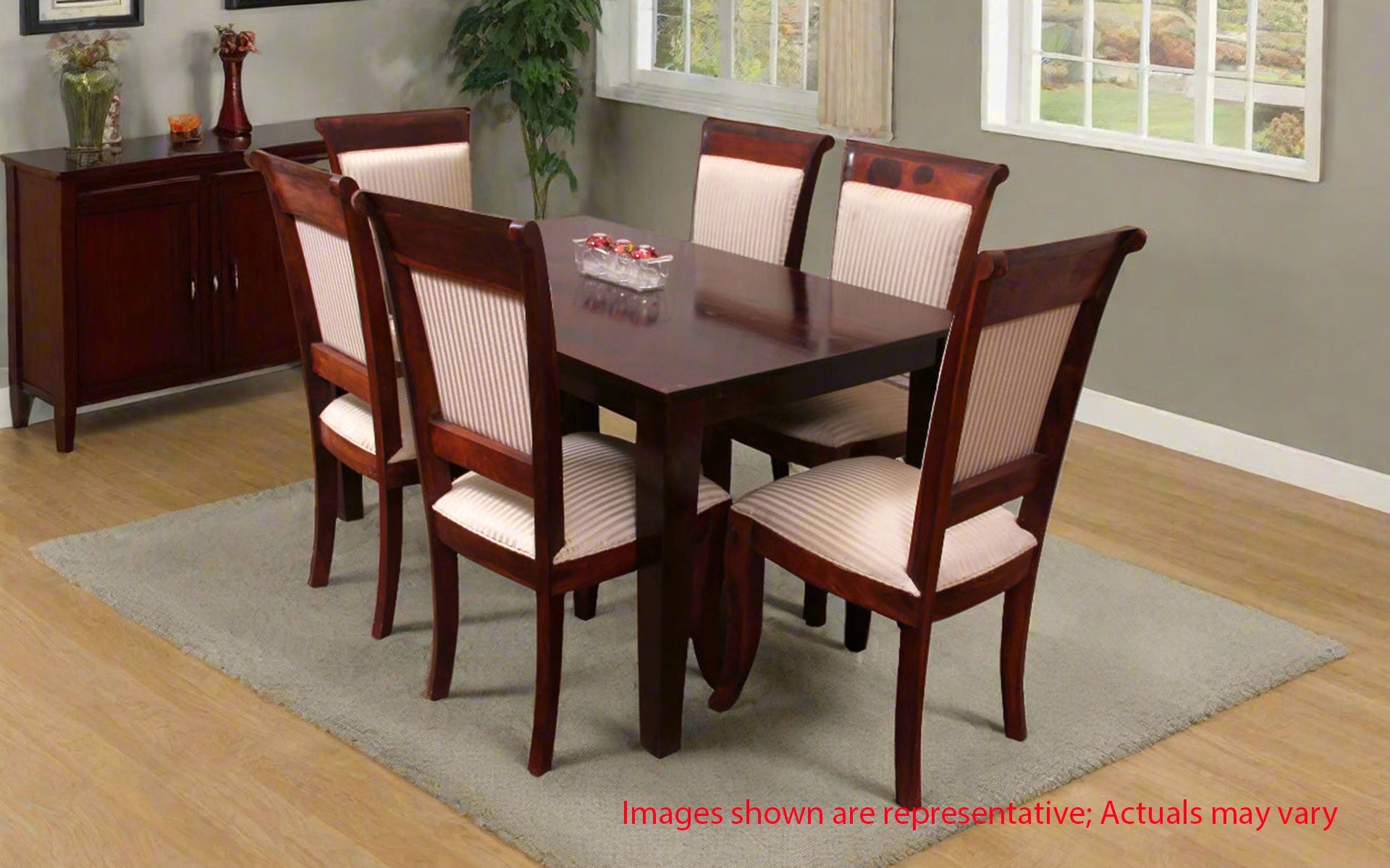 Compact Urban Dining Table Set - Space-Saving Design in Solid Sheesham ...