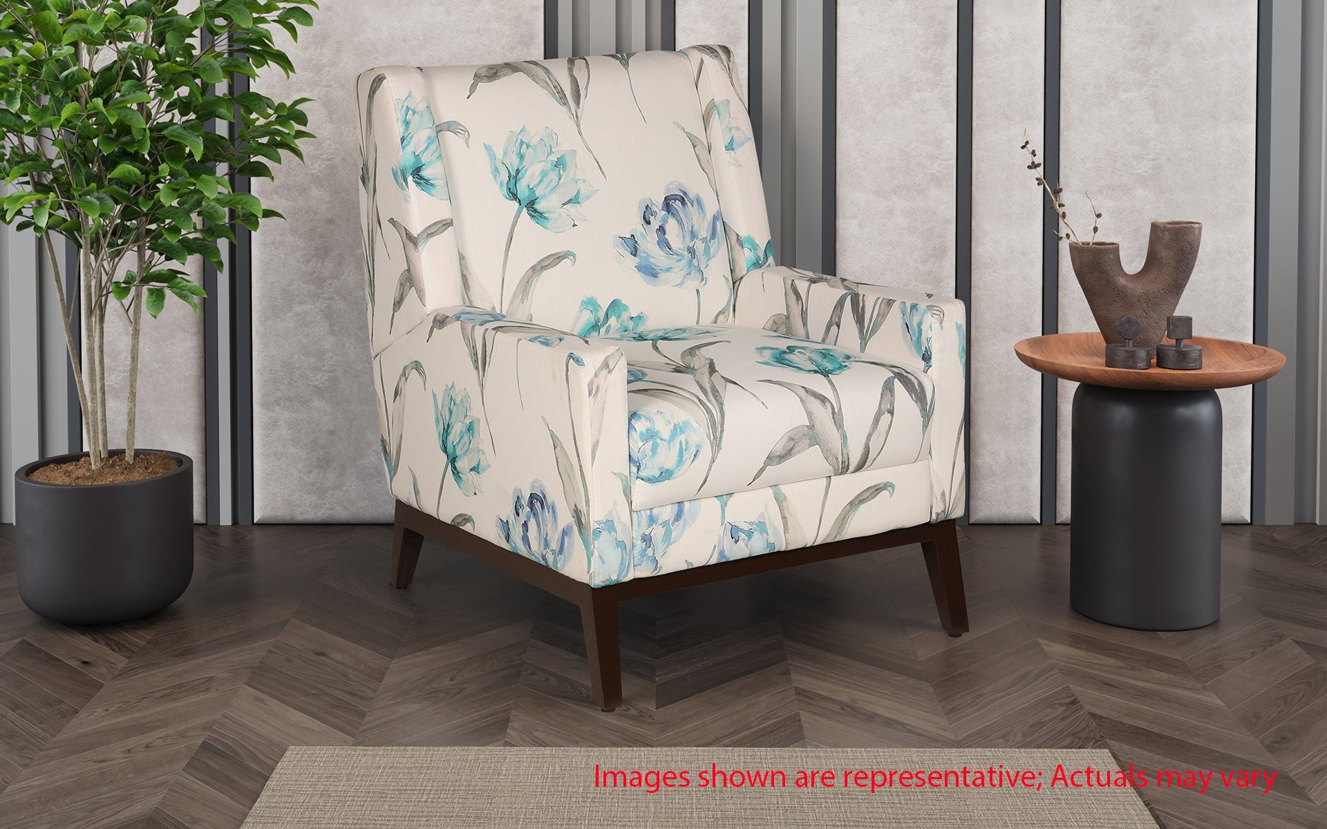 Tulip Accent Chair - Premium Fabric with Sturdy Wooden Legs – Bonito Studio