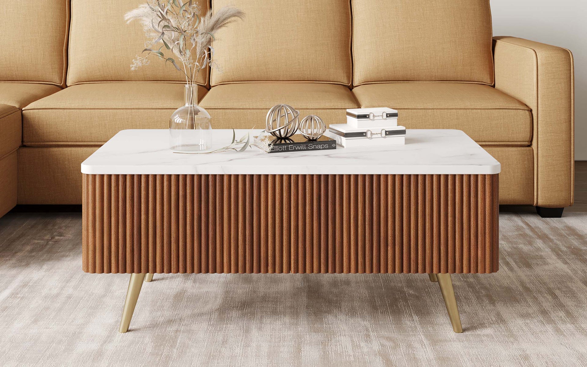 Marcella Fluted Rectangle Coffee Table – Bonito Studio