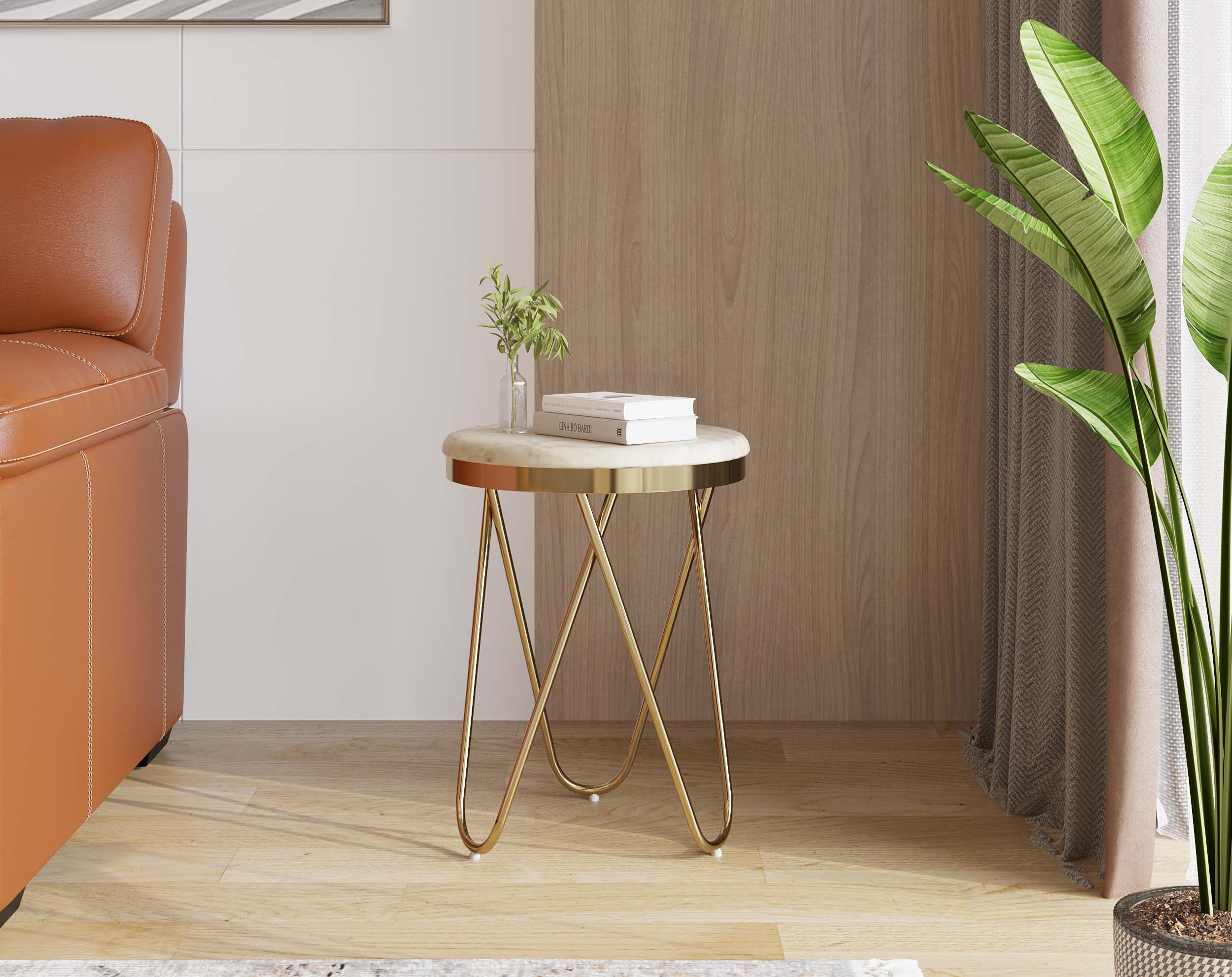 Clos Side Table With Australian Onyx Marble Top – Bonito Studio